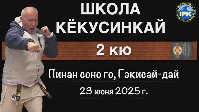 Школа Кёкусинкай / 2-й кю / Пинан соно го / Гэкисай-дай (23.06.25)