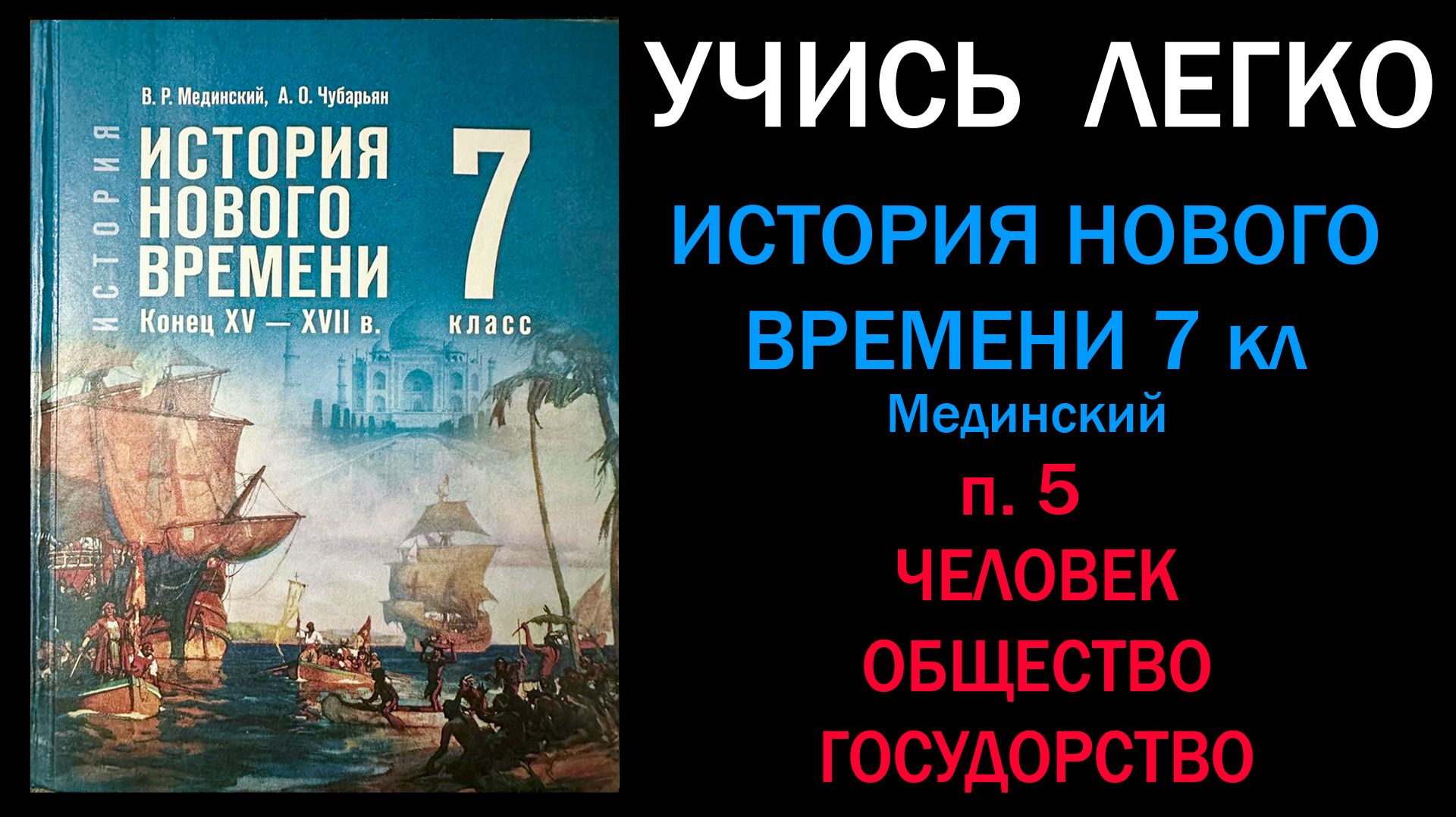 История Нового времени 7 класс Мединский. Параграф 5. Человек, общество, государство.