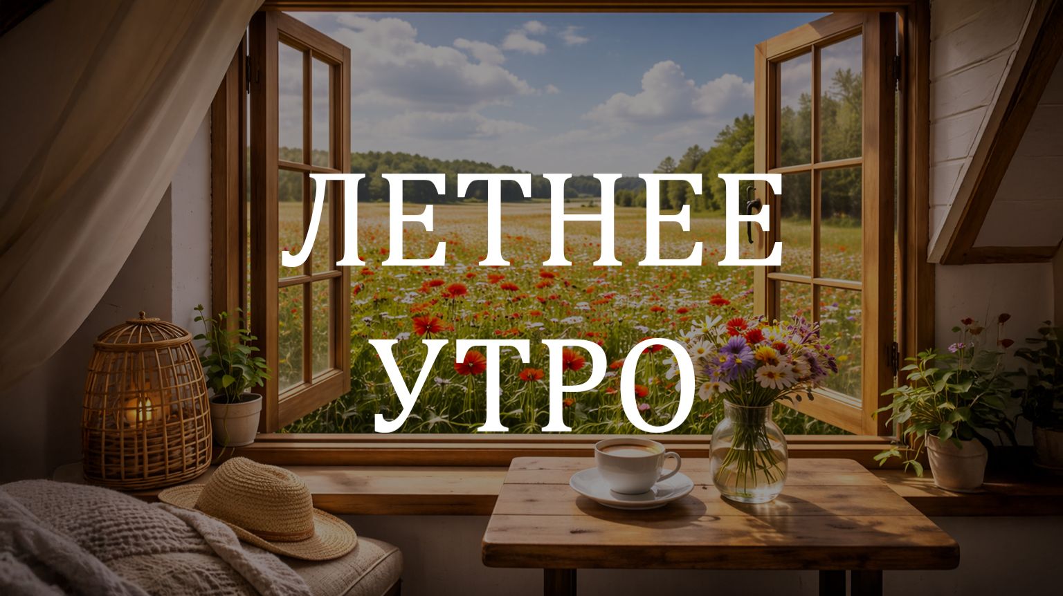 Летнее цветочное поле 🌼 1 час | Заряжающая музыка для продуктивного дня