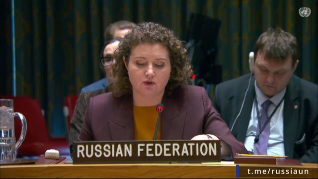 А.М.Евстигнеева Совета Безопасности ООН по продлению талибских санкций, Нью-Йорк, 12 февраля 2026 г.