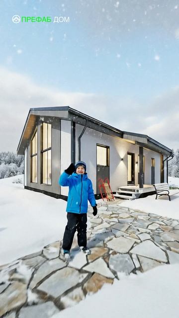 💛 «Грация» — светлый, уютный и функциональный одноэтажный дом для ПМЖ или дачи!