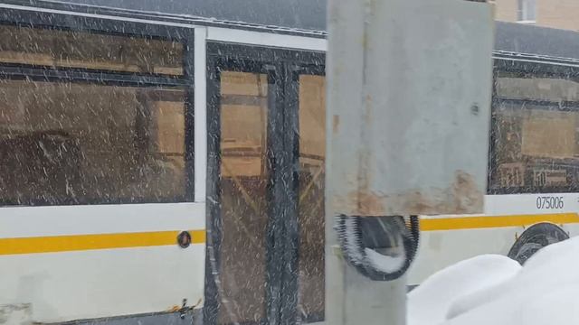 Старенький ЛиАЗ 5292 на 50 маршруте в г.Звенигород