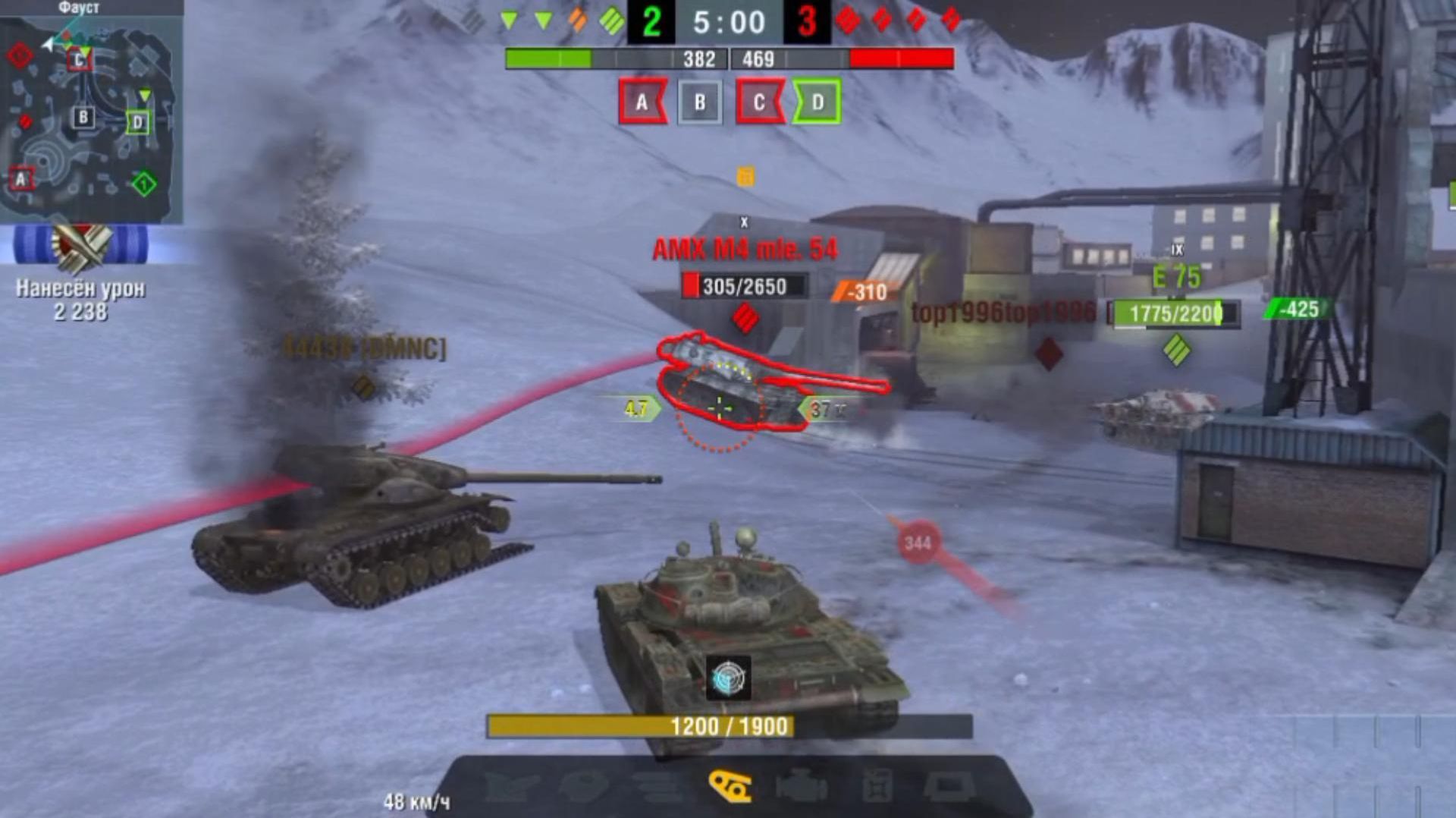 Снайпер тащит! Т-62 Tanks blitz победа вырванная из рук