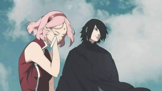 "Сладкая вишня...Угрюмый ветер". Naruto Shippuden. Саске и Сакура. Saske & Sakura.