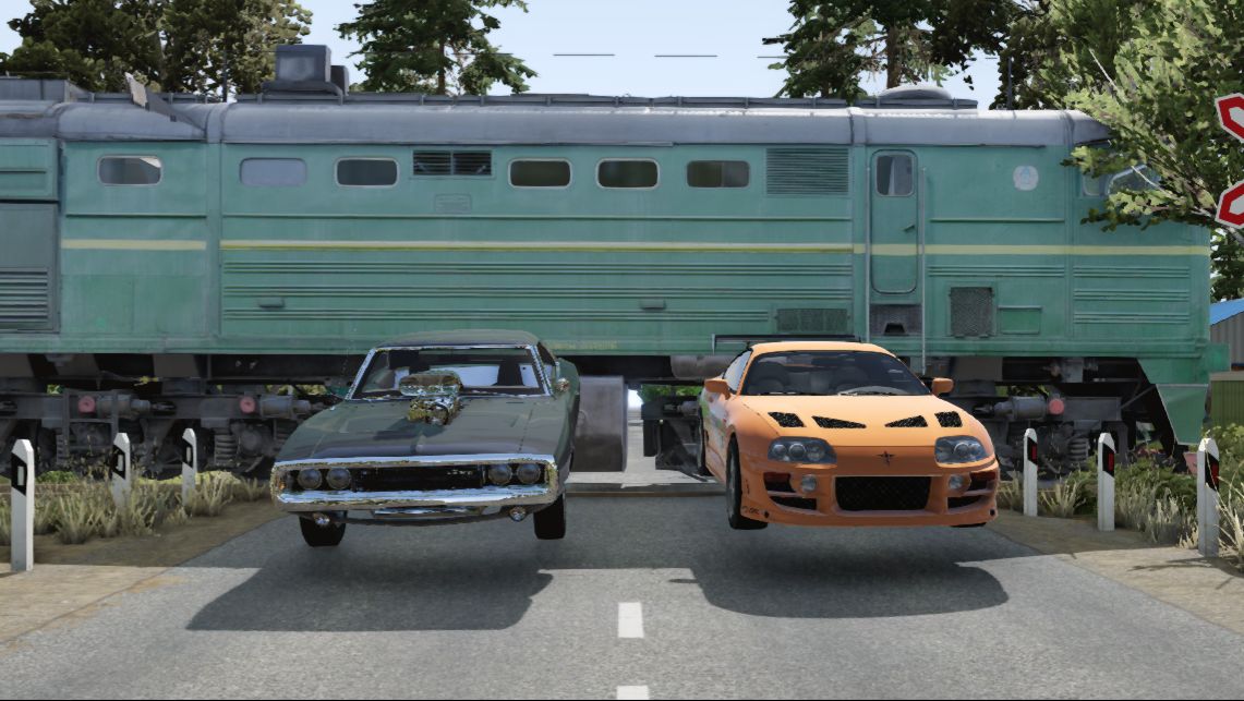 ЛЕГЕНДАРНЫЙ МОМЕНТ ИЗ ФОРСАЖА 1 В BEAMNGDRIVE!