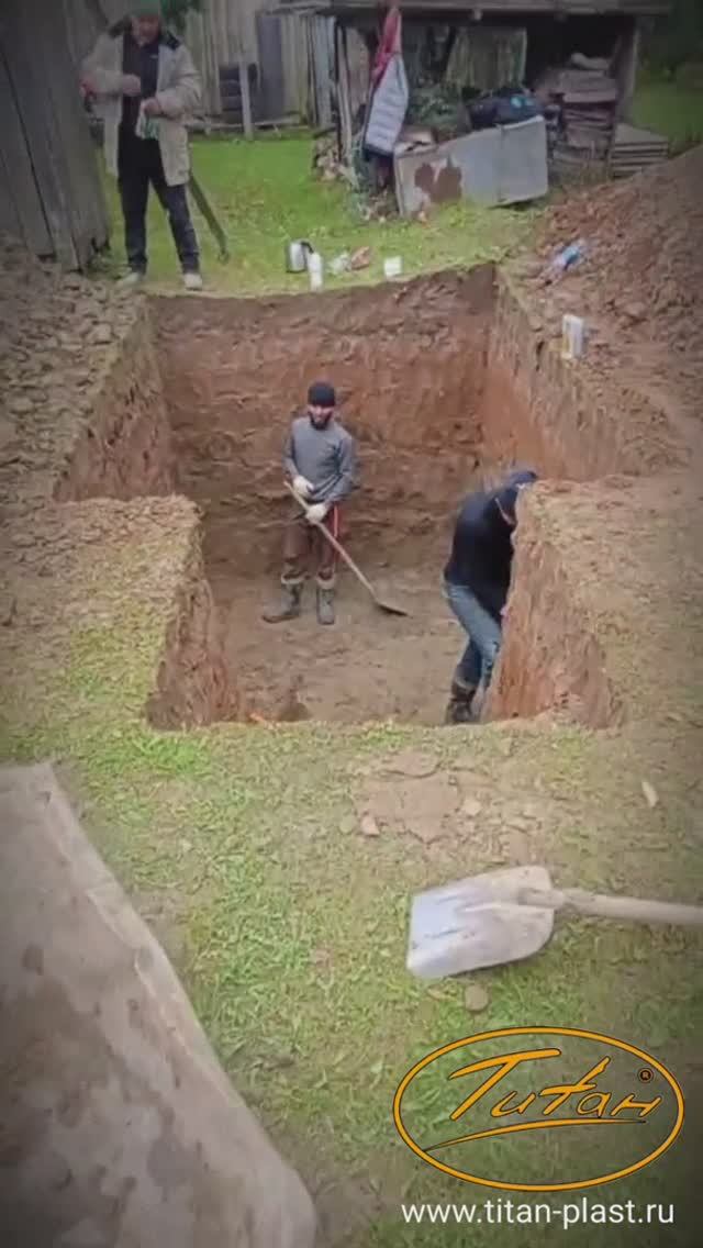 ✅Видео установки пластикового погреба на даче Титан Агроном-2 от производителя в Московской области