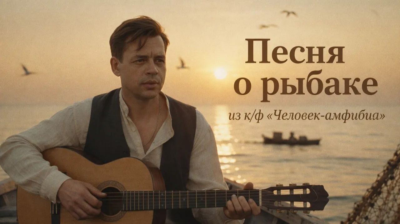 "Песня о рыбаке" из к/ф "Человек-амфибия" (1961), поёт Дмитрий Кондратков (Live)