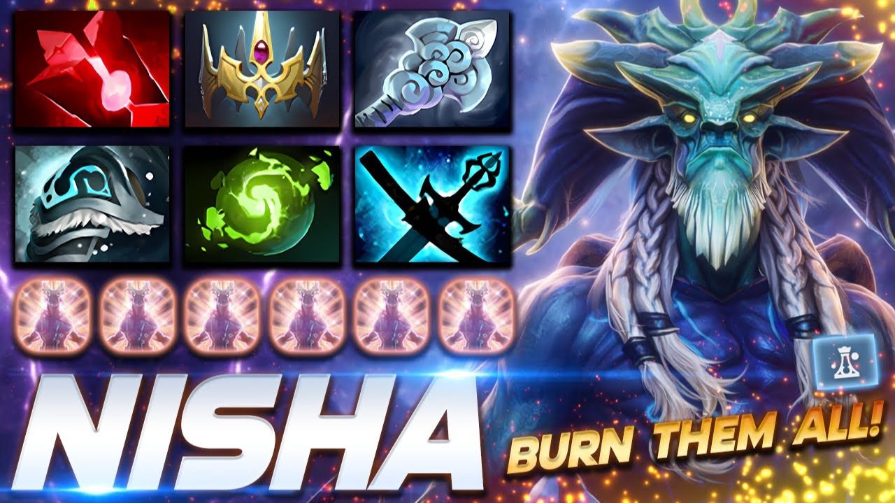 Nisha Leshrac Burn Them All — профессиональный геймплей в Dota 2 [Смотри и учись]