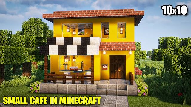 Как построить небольшое кафе в Minecraft