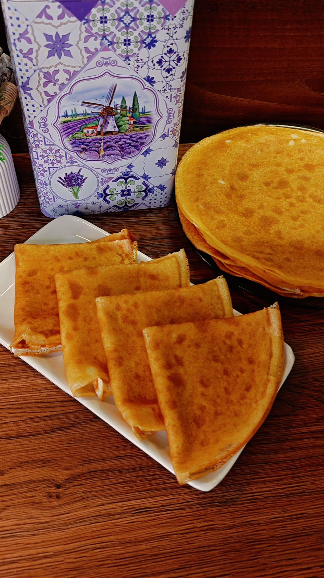 Блины на молоке и кипятке