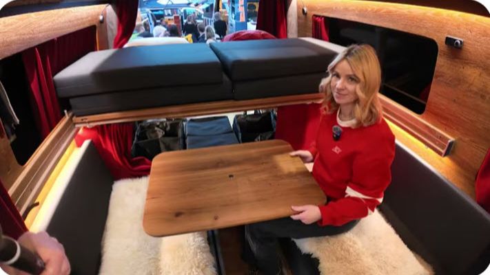 Дизайн сочетается с природой – Лестница и сеновал Ванессы Спринтер -концепция кемперов-фургонов 2026