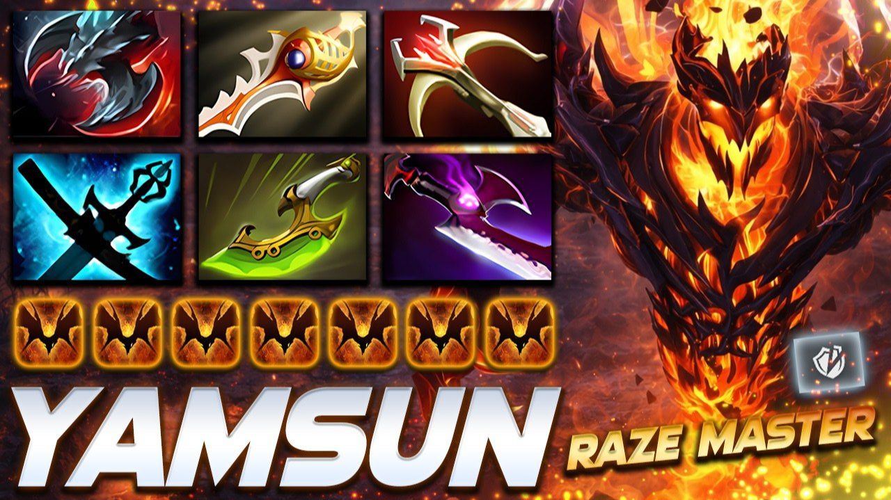 Yamsun Shadow Fiend Raze Master — профессиональный геймплей в Dota 2 [Смотри и учись]