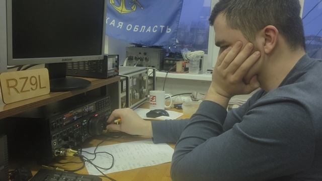 Работа в тетеграфе R8LCP на коллективной р/с RK9LWA