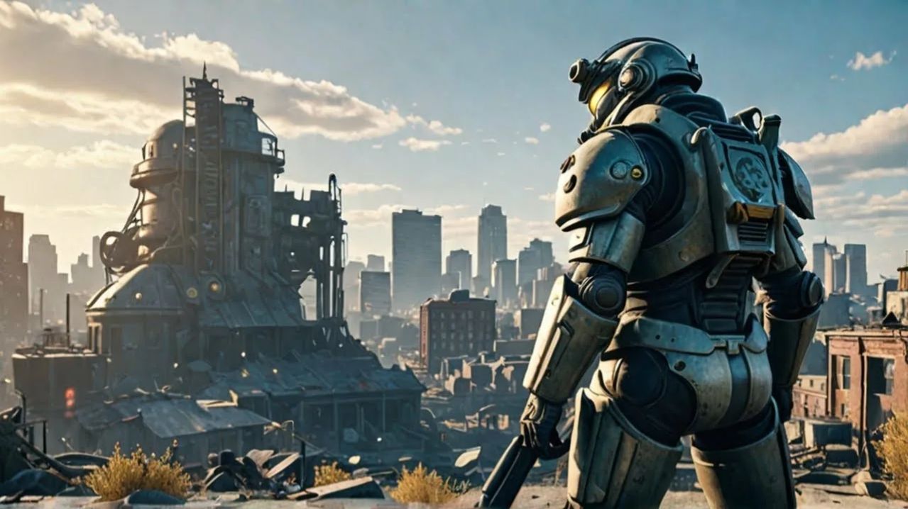 Дядя Пулъ и Fallout 4, броня и миниган серия 1 ( стрим )