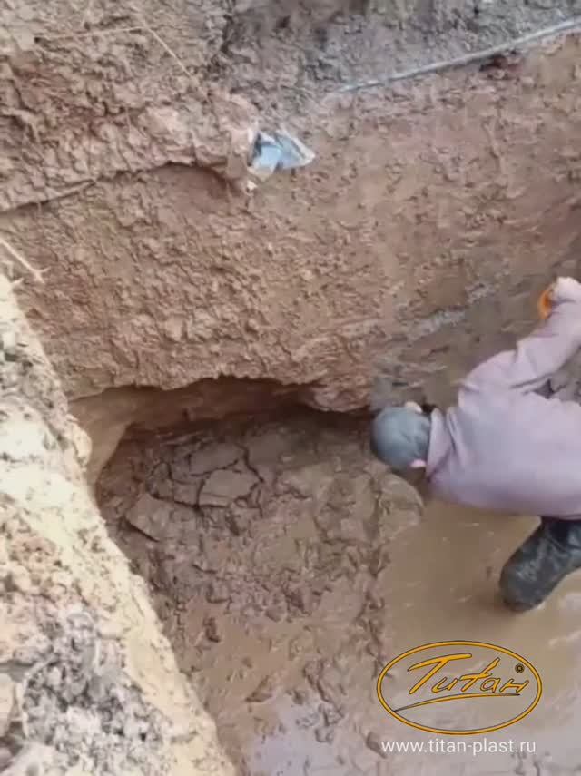 ✅ Установка в ПЛЫВУН пластикового погреба Титан Классик 2 цена от производителя в Московской области