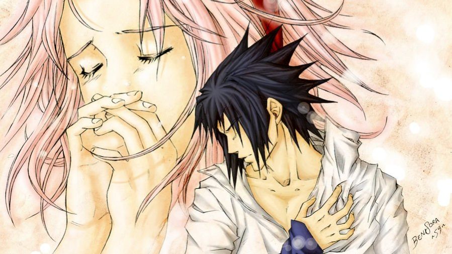 "Любовь, которой не суждено быть". Naruto Shippuden. Сакура и Саске. Sakurra & Saske.