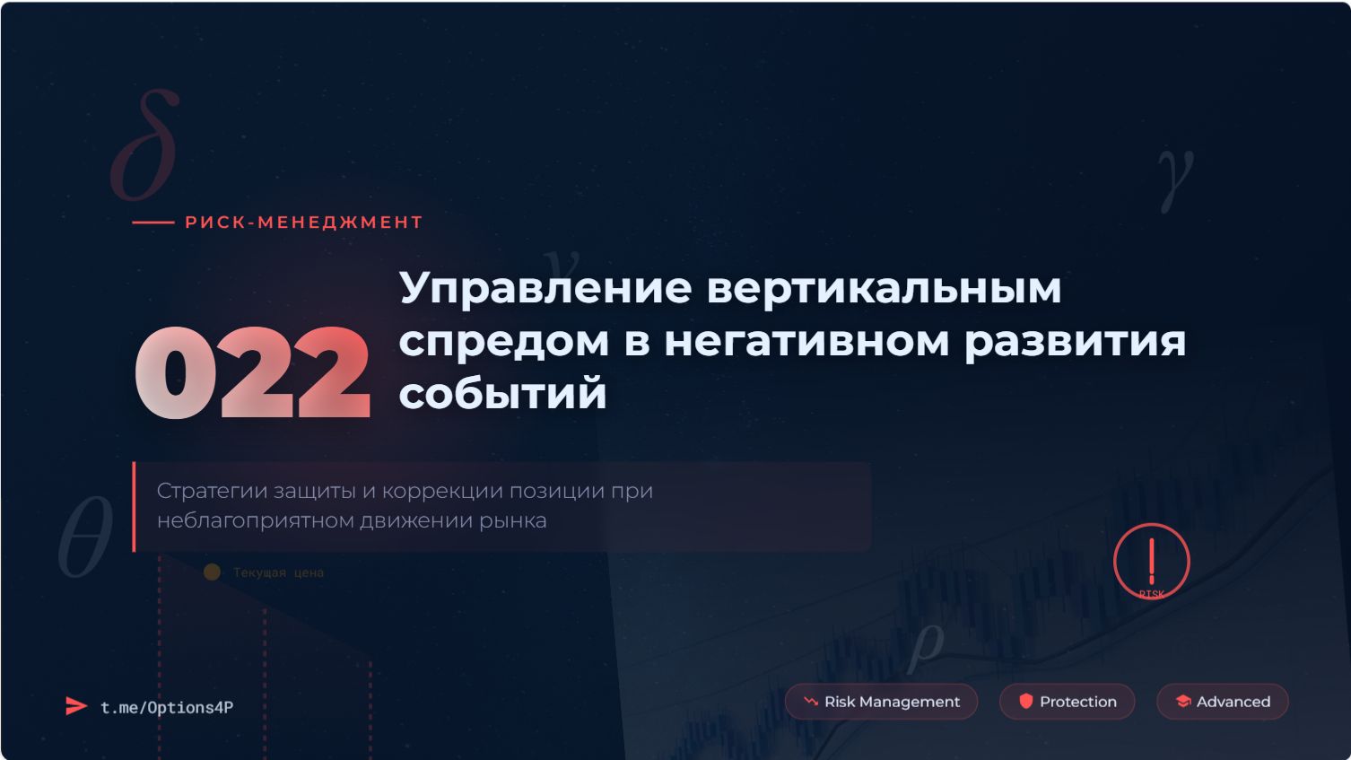ОПЦИОНЫ 022. Управление вертикальным спредом в негативном  развития событий https://t.me/Options4P