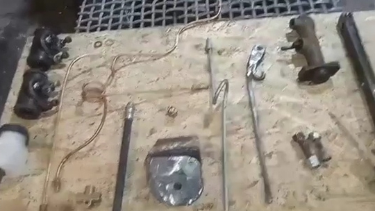 Мой новый мини трактор колея 70см (тормозная система)