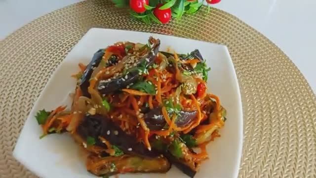 БАКЛАЖАНЫ ПО КОРЕЙСКИ! ПОЛУЧАЕТСЯ НУ ОЧЕНЬ ВКУСНО!