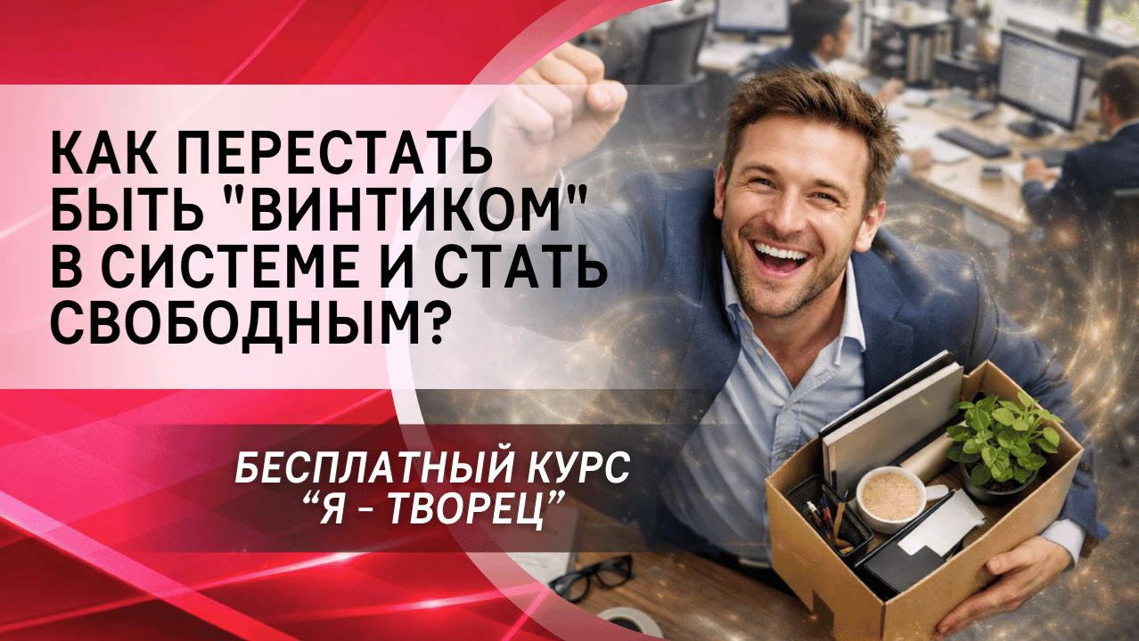 Как перестать быть "винтиком" в системе и стать свободным?