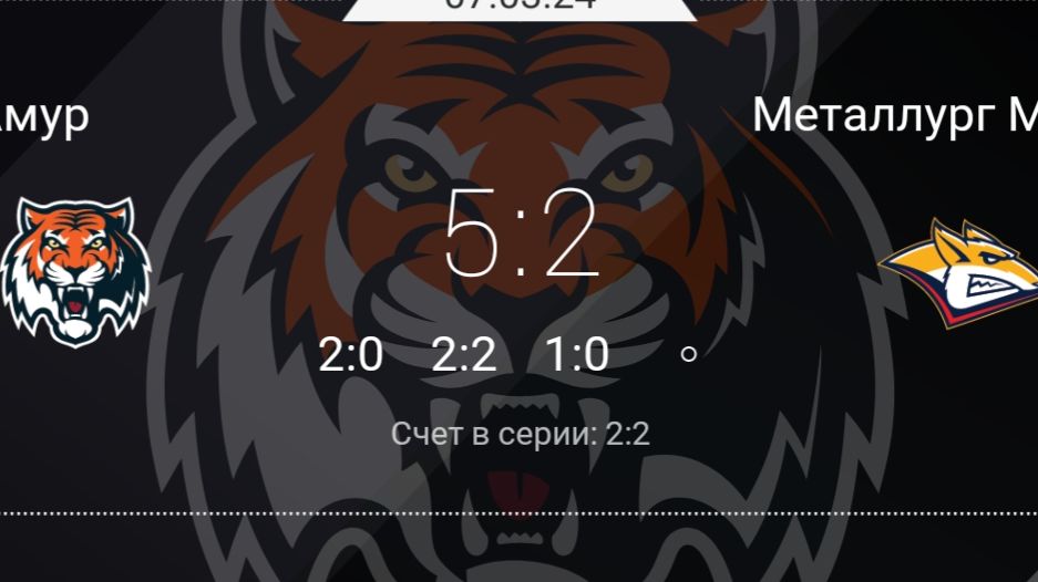 Амур (хабаровск) vs металлург (магнитогорск) 5:2 плей-офф