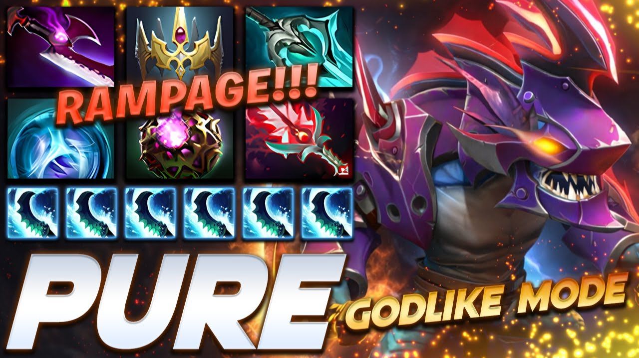 Pure Slark Godlike Mode — профессиональный геймплей в Dota 2 [Смотри и учись]