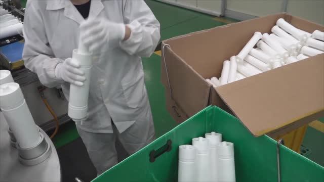 Процесс производства проточных фильртов для воды