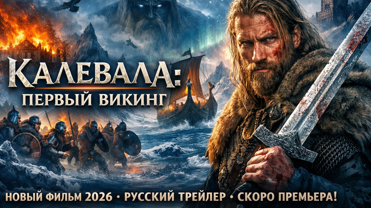 🔥 Калевала: Первый викинг (2026) — Русский трейлер | Официальный дубляж | Премьера