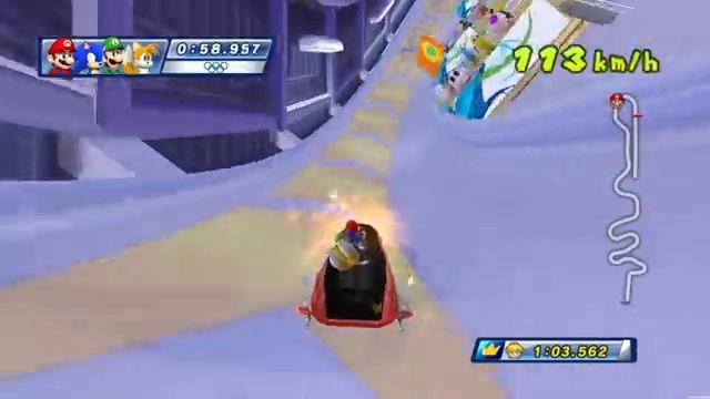 Mario & Sonic at the Olympic Winter Games (Wii) [4K] - Festival Mode (Team) (360p)
