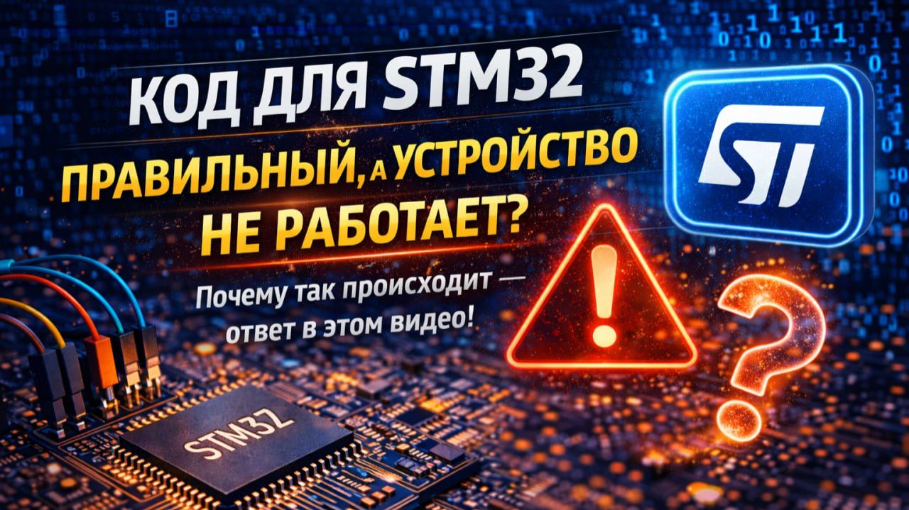 Почему код для STM32 “правильный”, а устройство всё равно не работает