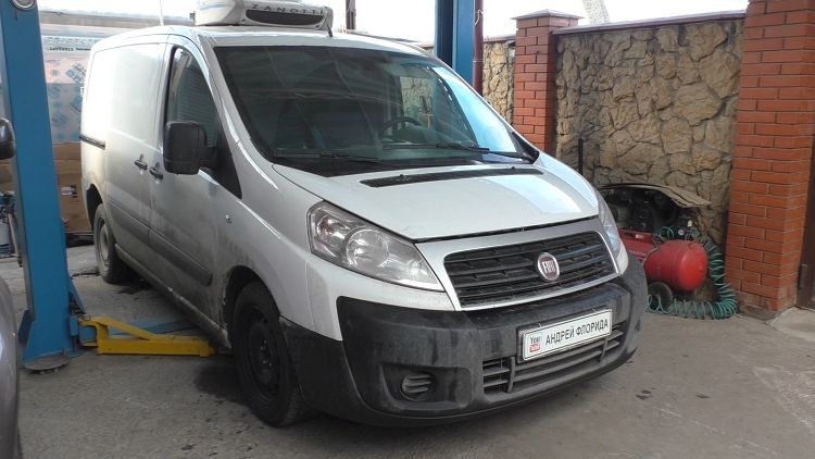 Замена помпы и комплекта ГРМ на Фиат Скудо 2,0 Fiat Scudo 2016 1часть
