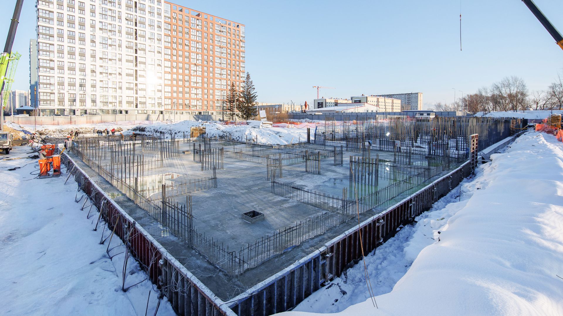 Динамика строительства микрорайон «Чемпионский» – февраль 2026