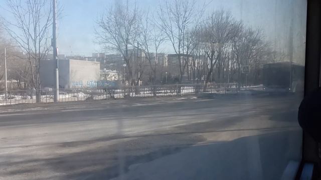 Едем по городу Владивосток на автобусе!!!!!