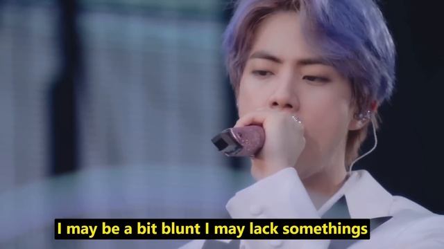 BTS JIN-EPIPHANY live performance _ english lyrics