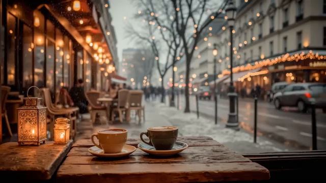 Cozy Winter Jazz Coffee Shop Ambience Smooth Jazz for Relaxation & Study