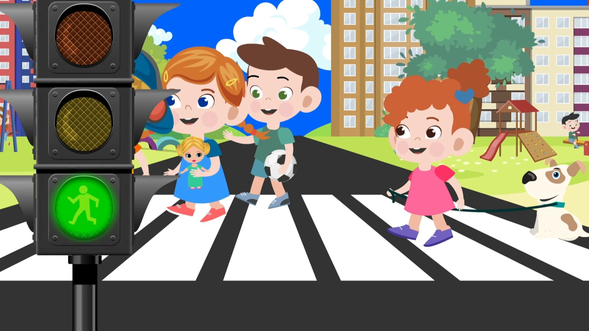 Зен и Ден 3 серия - Правила пешеходного перехода для детей - Правила дорожного движения для детей