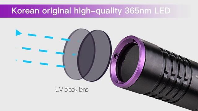 Ультрафиолетовый фонарь  TANK007 K9A5