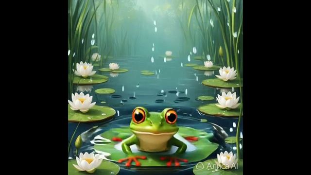 танцует лягушка