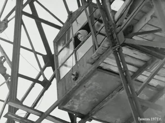1971 год. Тюмень. Речпорт. Строительство причала