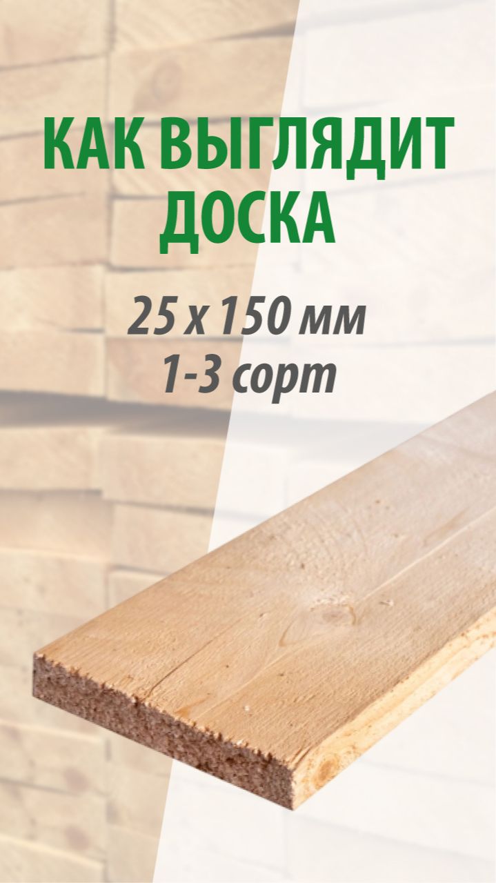 Доски со склада: обзор доски 25x150 мм 1-3 сорта естественной влажности