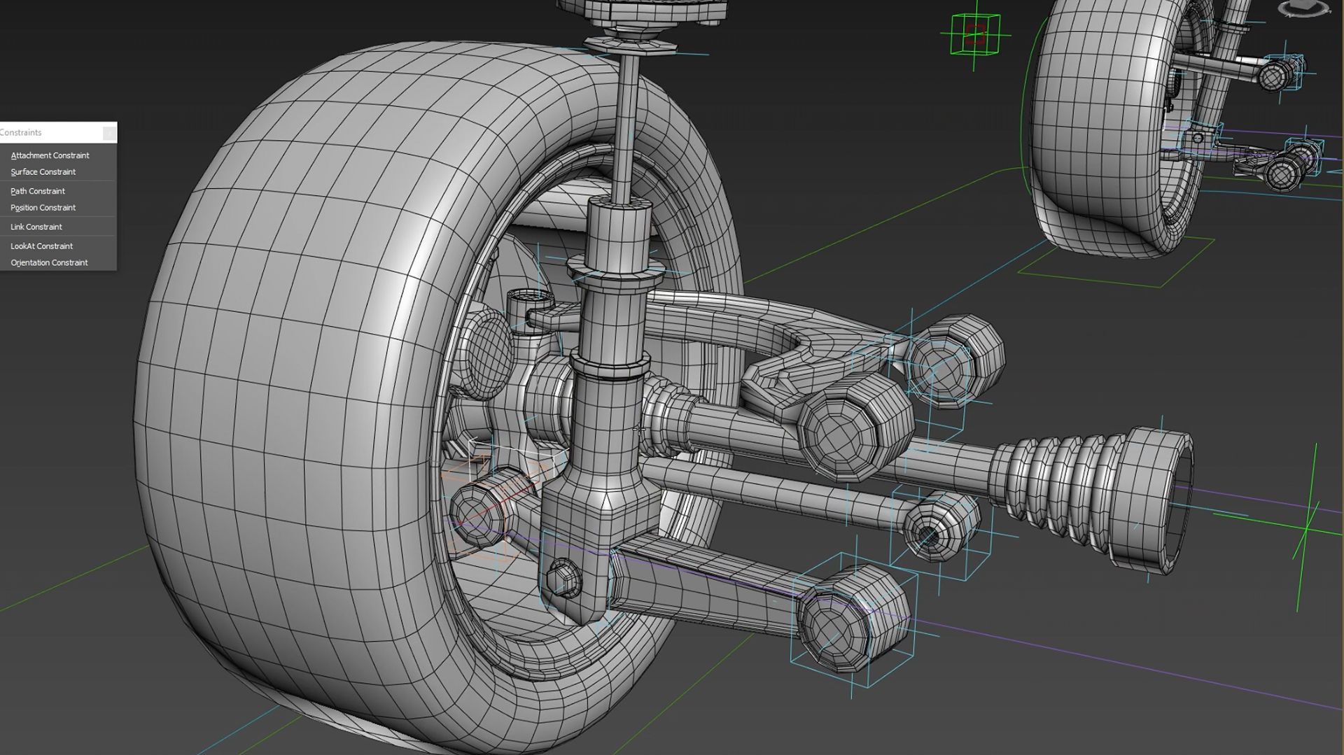 Риг подвески автомобилей: реалистичная кинематика и динамика