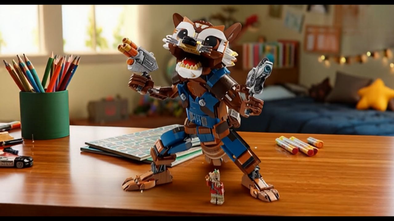 ЛЕГО ЕНОТ РАКЕТА 🚀🦝И МАЛЫШ ГРУТ ОЖИВАЮТ В ТВОЕЙ КОМНАТЕ!!🫨😵💫🤯