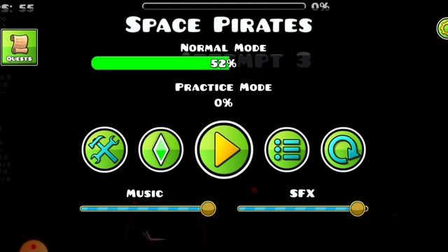 Я прошел Official Geometry Dash World Levels but this is a small wave