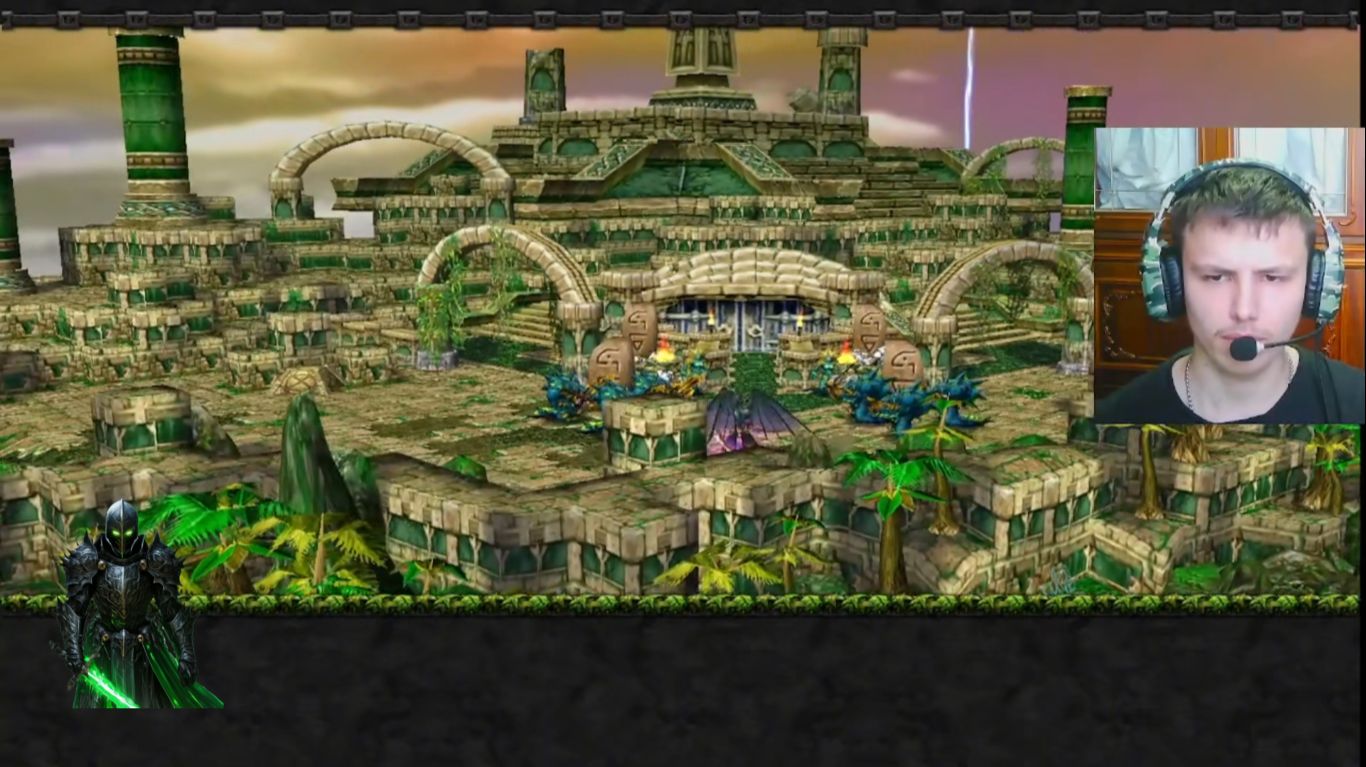 тёмный рыцарь ужас из глубин. 2 голова таинственые острова. варкрафт 3 фро зен трон. 2 серия.