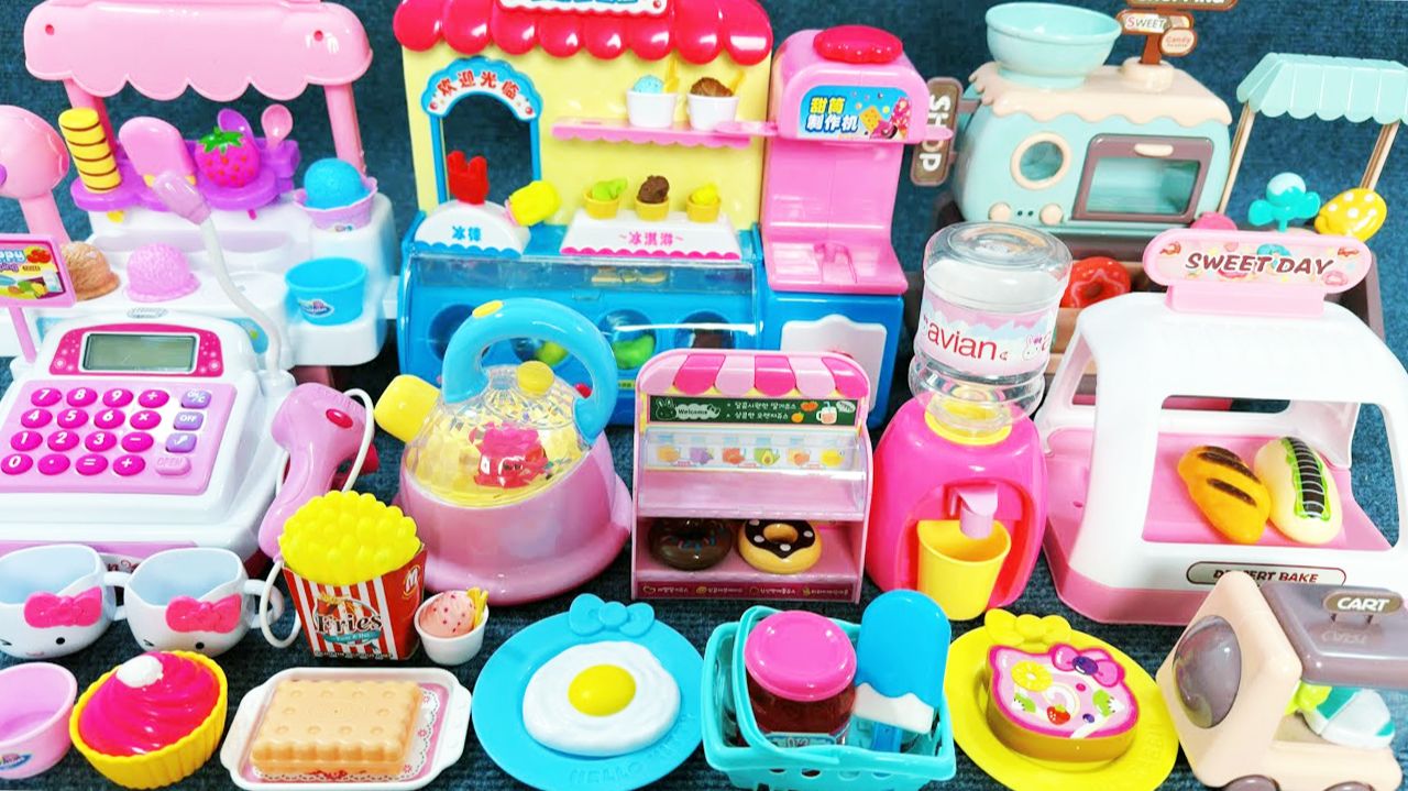 Мультики для девочек. Милый розовый кассовый аппарат-мороженое. Смотреть мультики для детей.