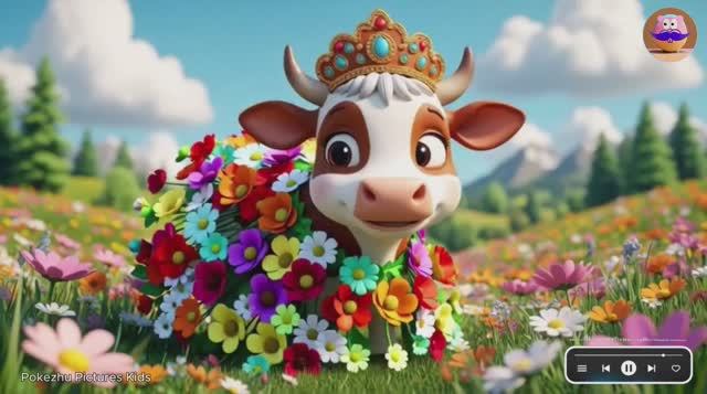 🐮КОРОВА БУРЁНКА: МУЛЬТИК‑ПЕСЕНКА | Развивающие детские песни и мультики