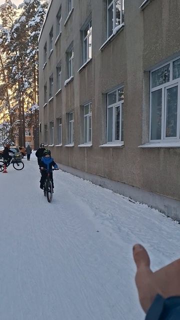 Снег + велосипеды = тренировки