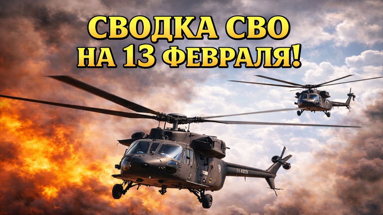 Сводка СВО на 13 Февраля. Новости СВО на Украине. Новости сегодня 13.02.2026