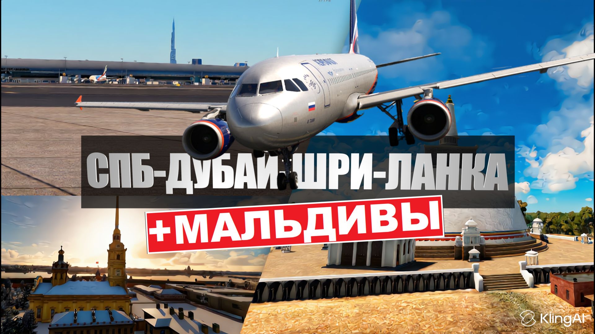 MSFS2020 | Летим на Шри-Ланку через Дубай | Мальдивы | Fenix