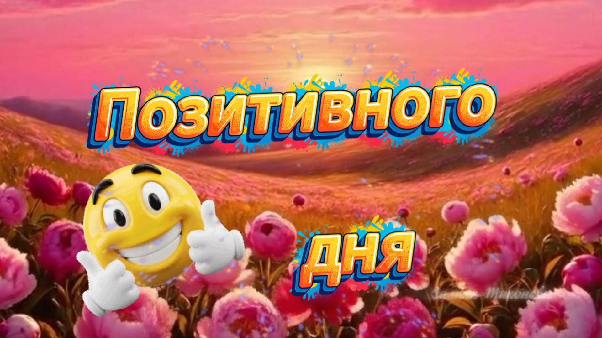 Позитивного дня...Красивая музыкальная композиция с пожеланиями